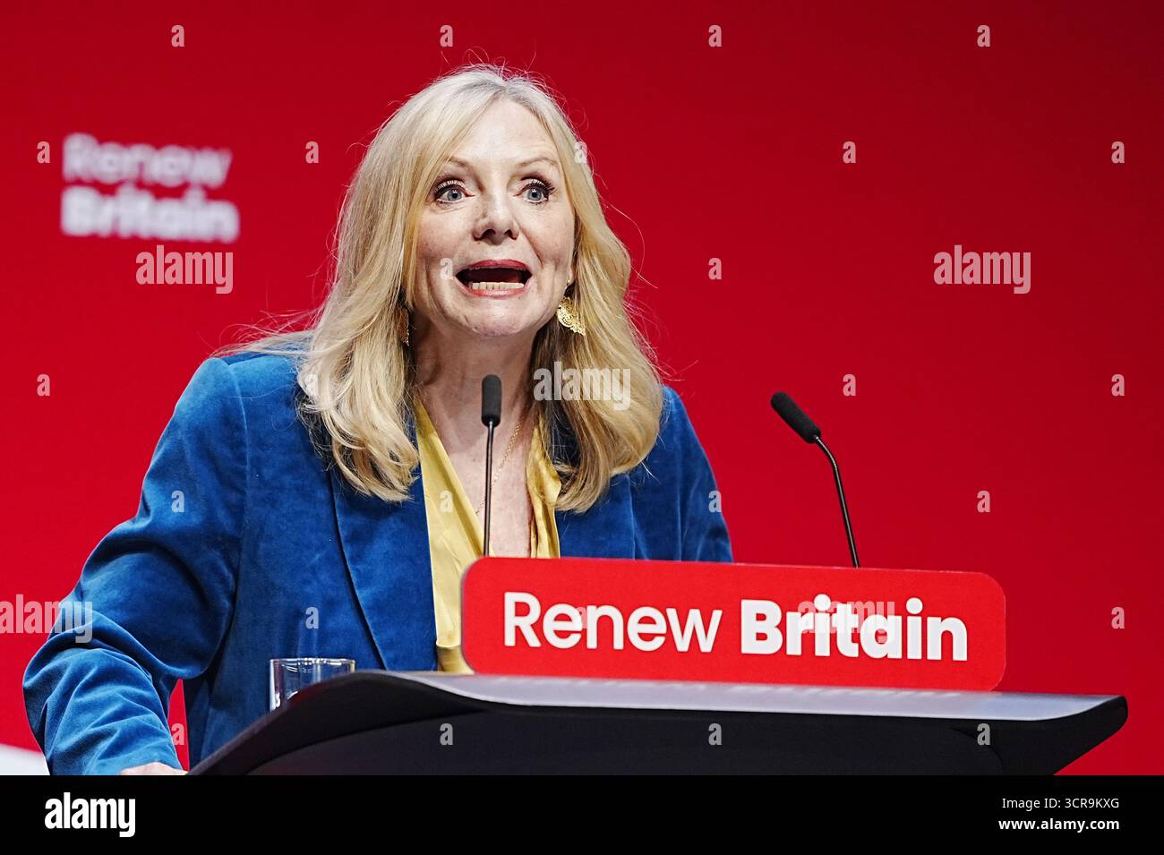 Mayor of West Yorkshire Tracy Brabin delivers a speech during the ...