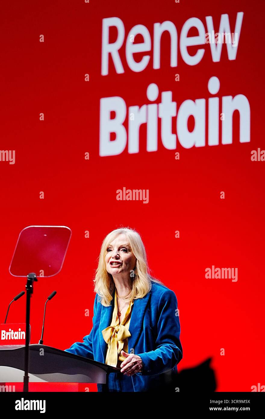 Mayor of West Yorkshire Tracy Brabin delivers a speech during the ...