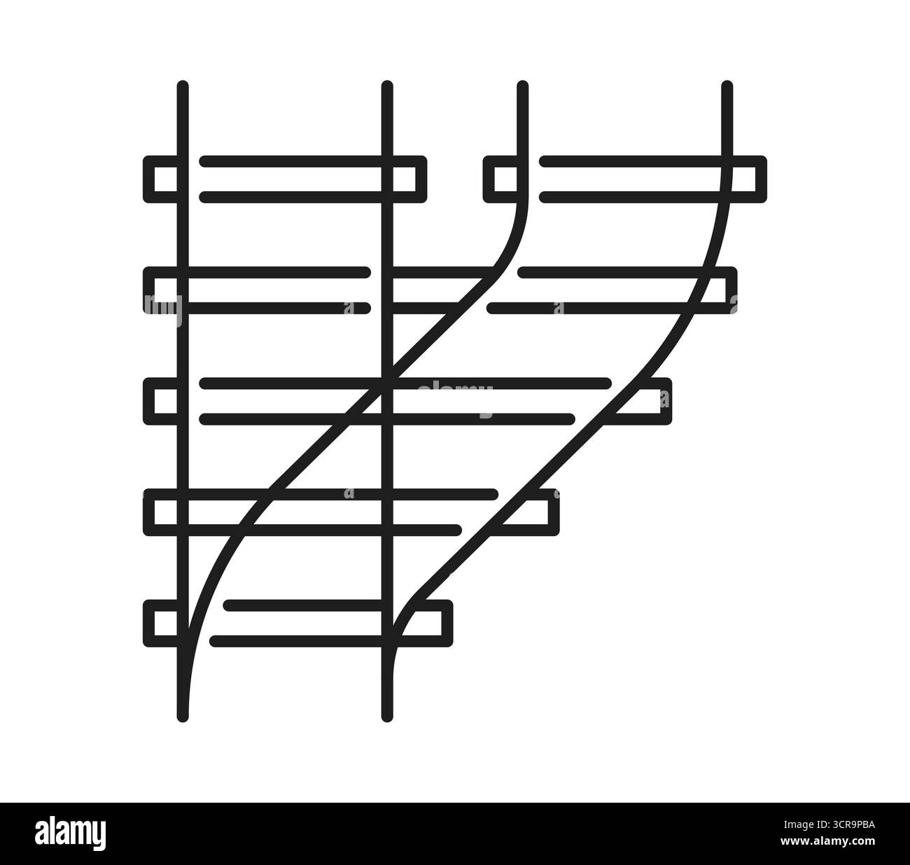 Railway station depot junction Stock Vector Images - Alamy