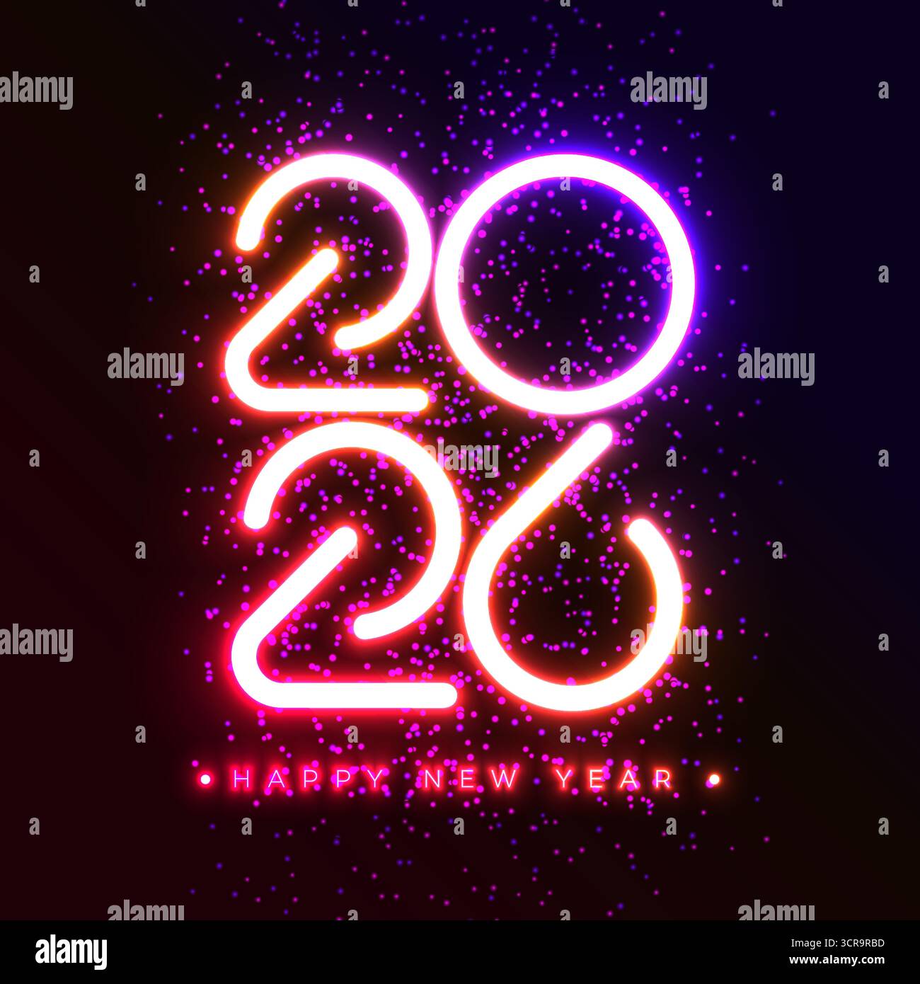 2026 new year neon hi-res stock photography and images - Alamy
