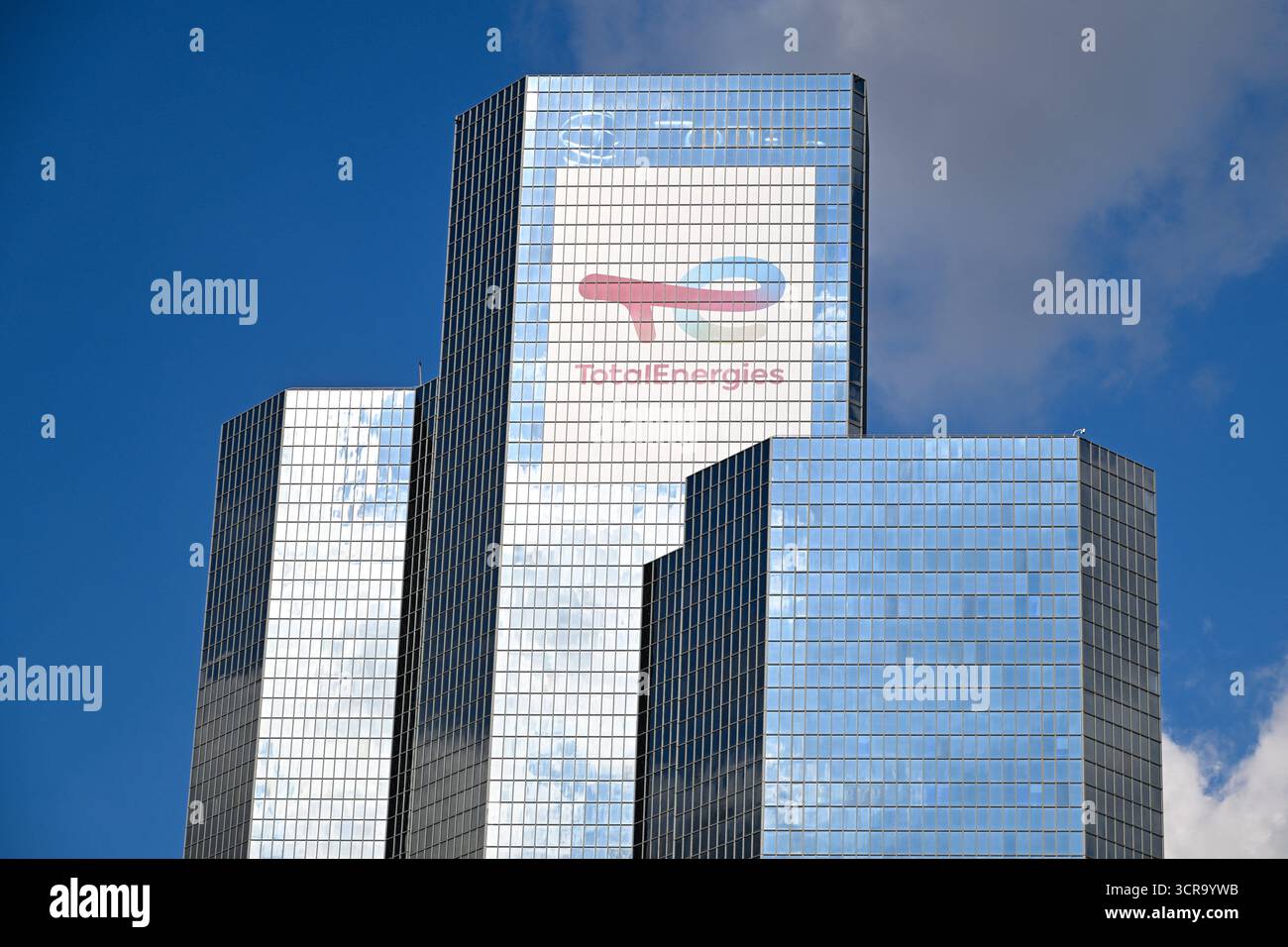Paris, France. 29th Sep, 2025. Illustration of logo of TotalEnergies ...