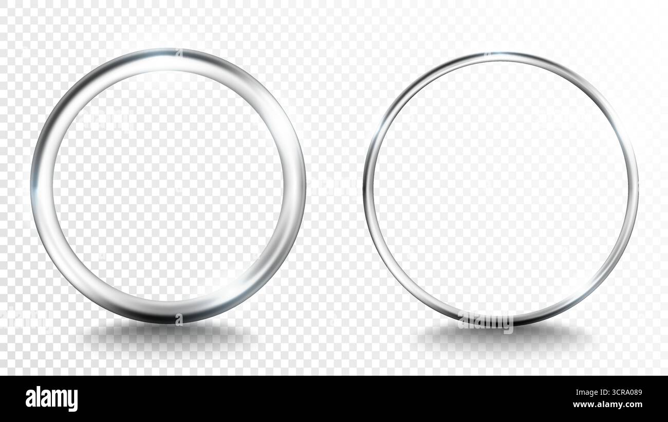 Vector illustration of a realistic golden ring frame with glowing light ...