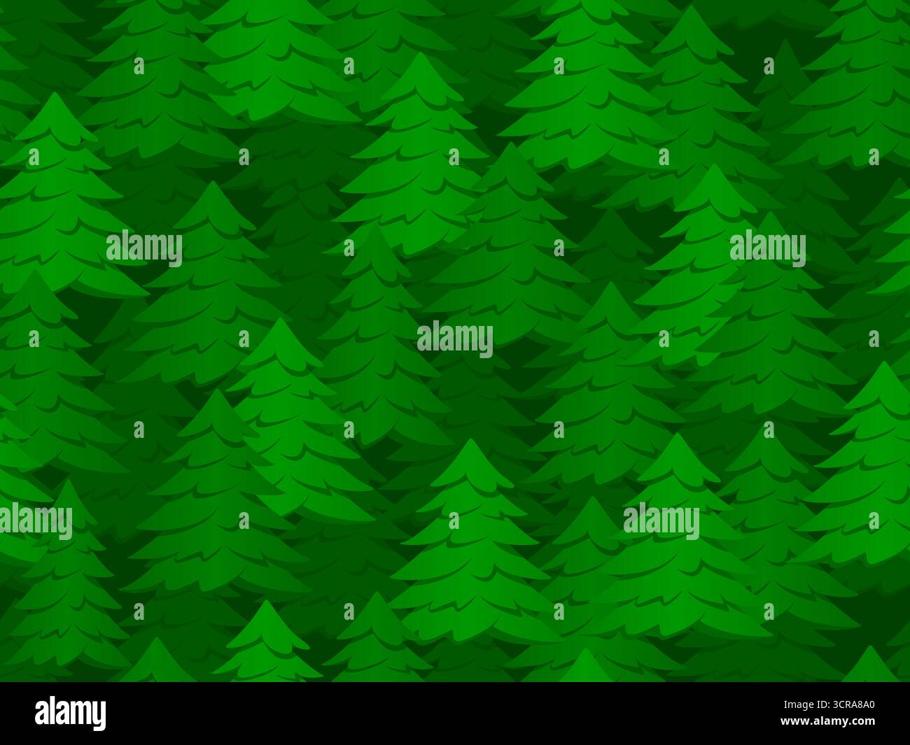 Endless evergreen forest in Stock Vector Images - Alamy