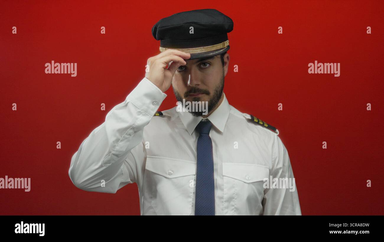 Aviation professional poses in hi-res stock photography and images - Alamy