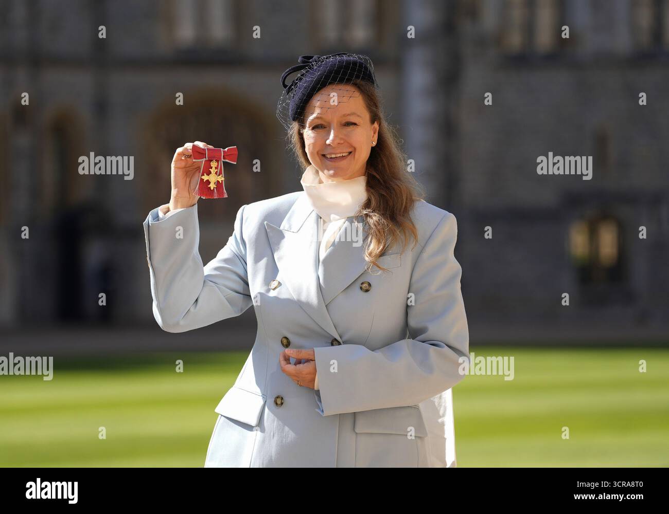 Actress Samantha Morton poses for a photo after being made an Officer ...