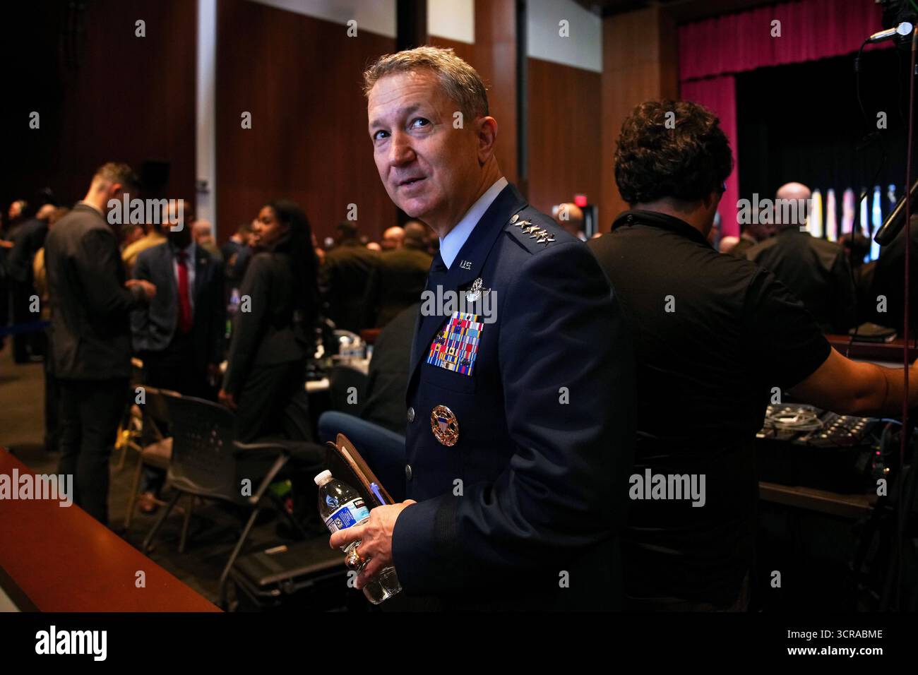 Chairman of the Joint Chiefs of Staff Air Force Gen. Dan Caine arrives ...