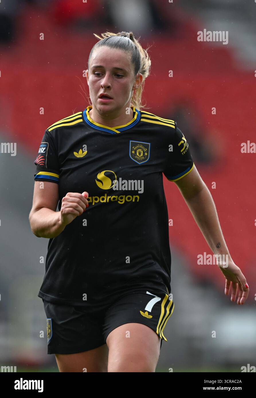 Manchester United's Ella Toone during the Barclays Women's Super League match at the Totally ...