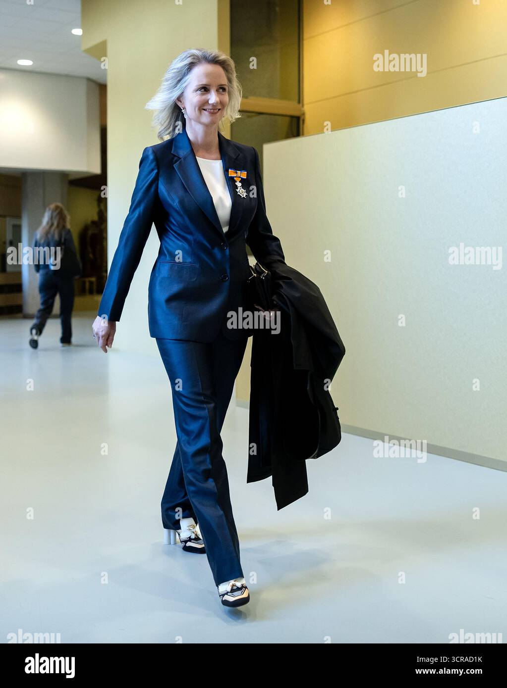 THE HAGUE – Former Minister Fleur Agema with her royal decoration ...
