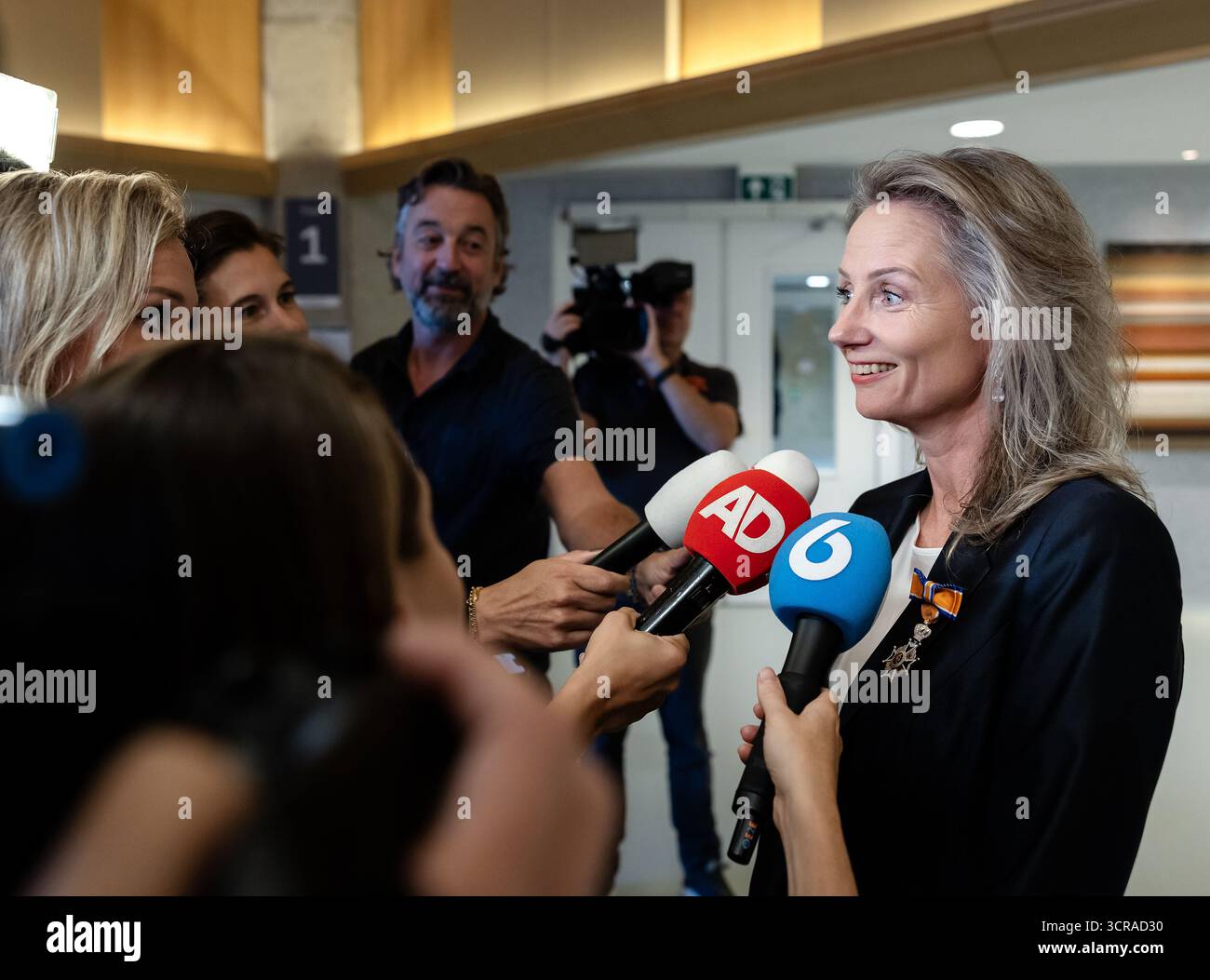 THE HAGUE – Former Minister Fleur Agema with her royal decoration ...