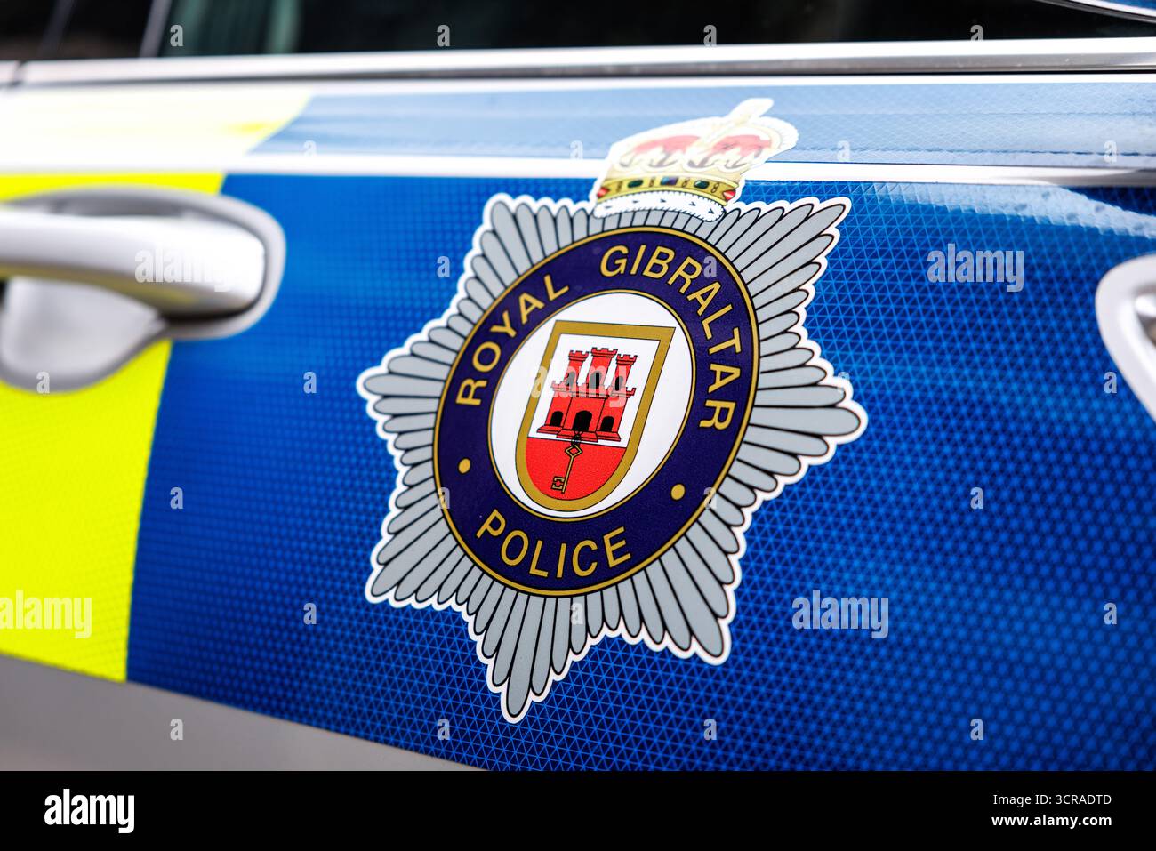 19 September 2025, Great Britain, Gibraltar: The lettering "Royal ...