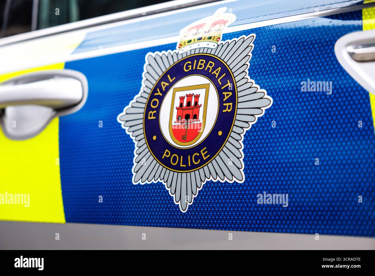 19 September 2025, Great Britain, Gibraltar: The lettering "Royal ...