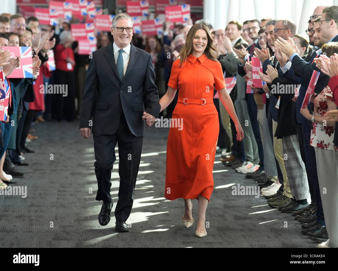 Prime Minister Sir Keir Starmer and his wife Lady Victoria Starmer are ...