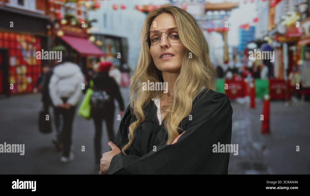 Woman judge in uniform stands hi-res stock photography and images - Alamy