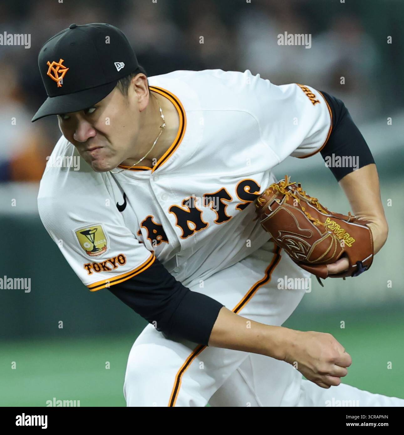 Masahiro Tanaka, pitcher for the Nippon Professional Baseball Giants ...