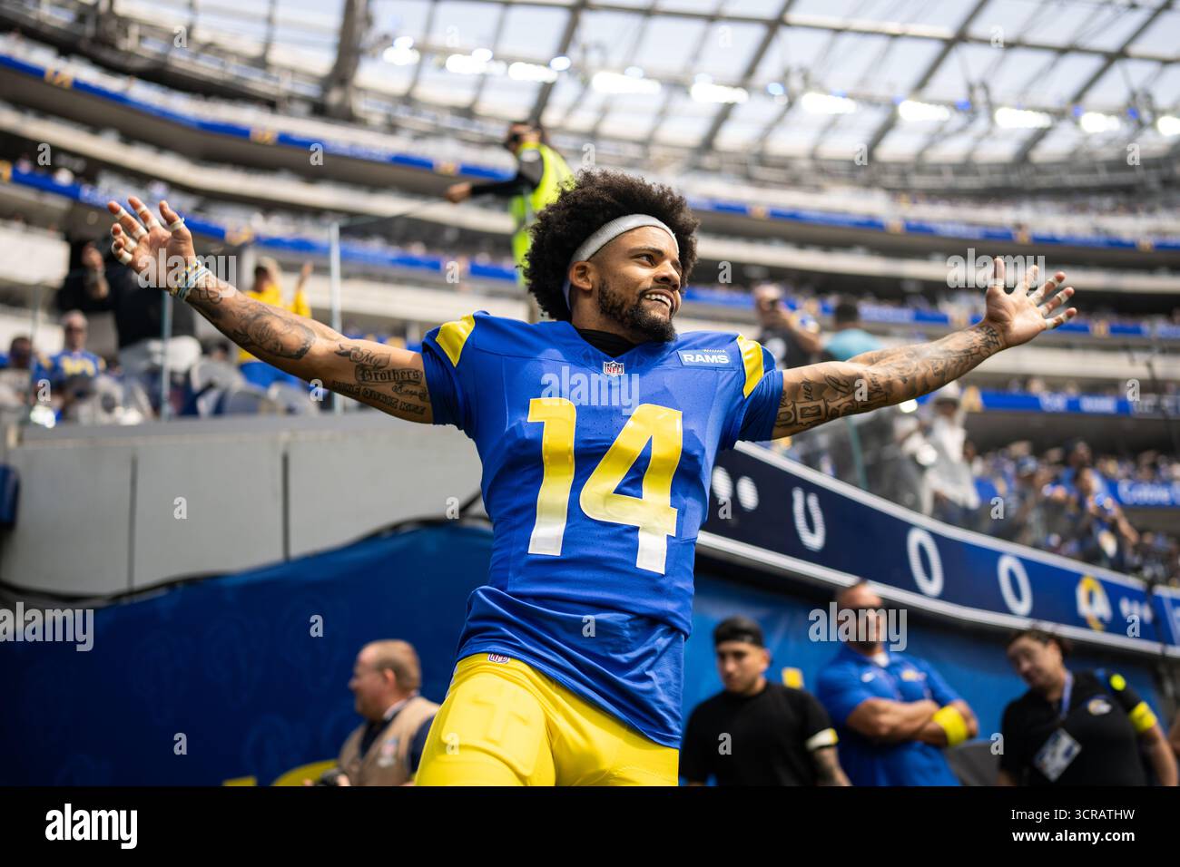 Los Angeles Rams cornerback Cobie Durant (14) takes the field during ...