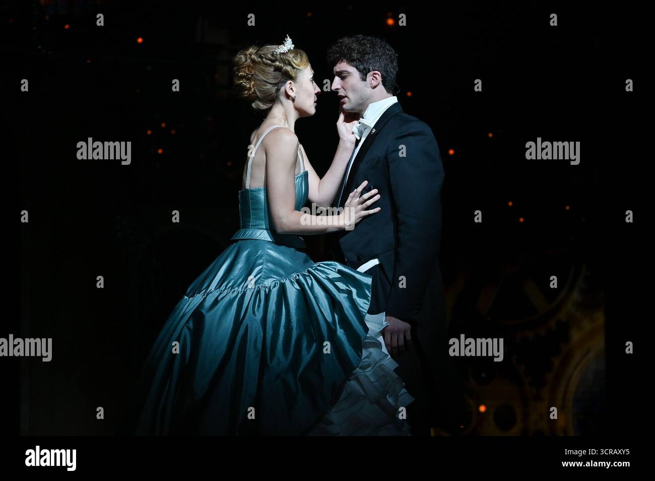 Actors Paule Mallagarai and Briel Gonzalez perform during the ...