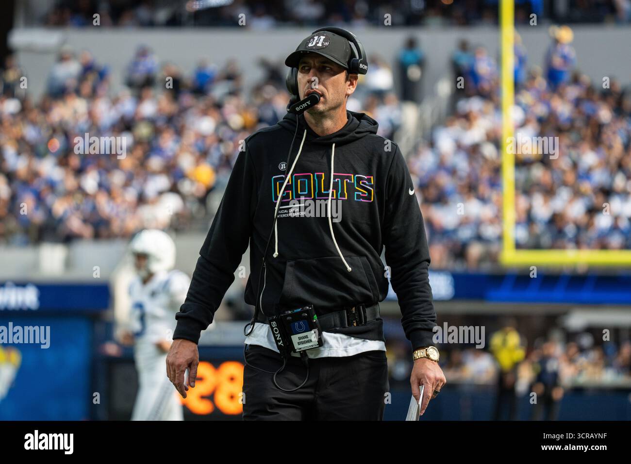 Indianapolis Colts head coach Shane Steichen during a NFL game against ...