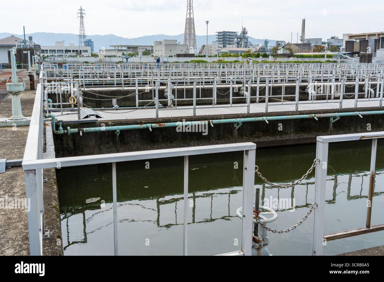 Industrial wastewater treatment and water purification facility with ...