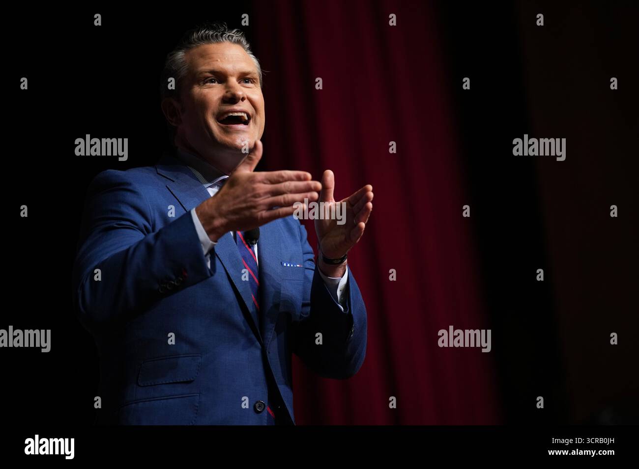 Secretary of Defense Pete Hegseth speaks to senior military leaders at ...