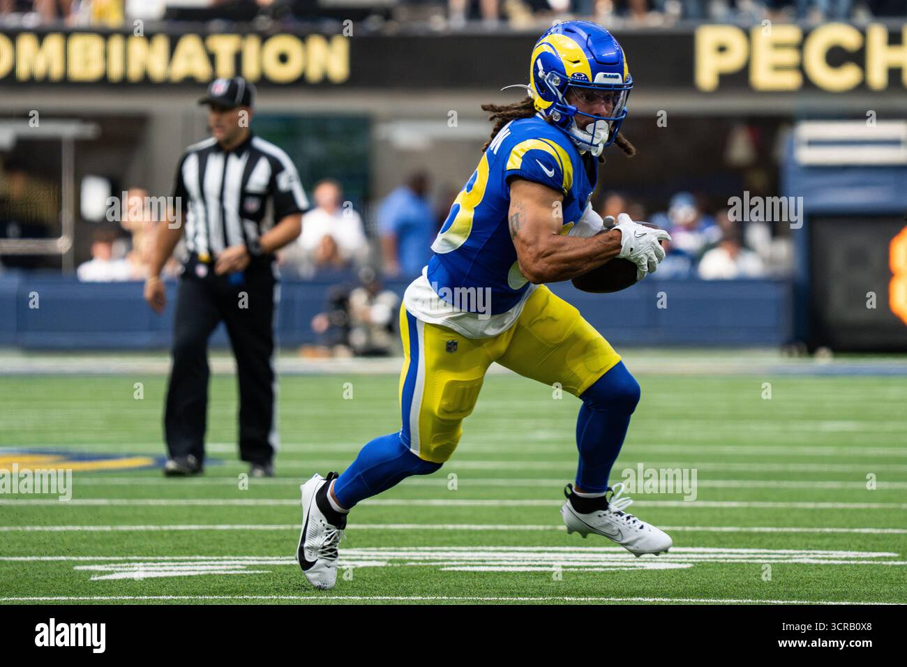 Los Angeles Rams wide receiver Jordan Whittington (88) runs after ...