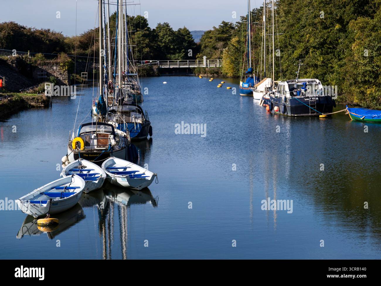 Lydney Harbour and the River Severn Stock Photo - Alamy