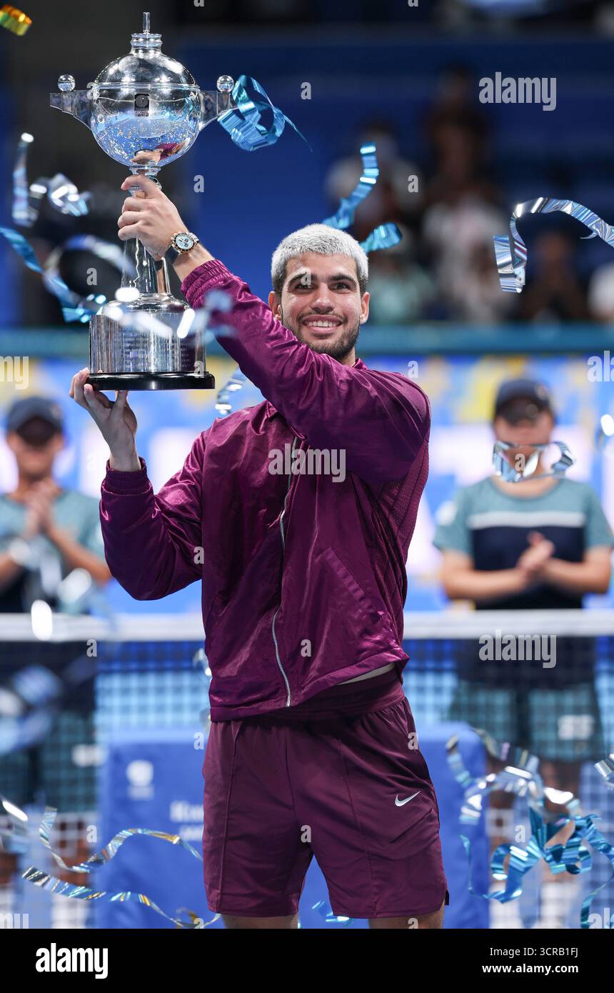 Carlos Alcaraz of Spain wins the men's singles final and becomes ...