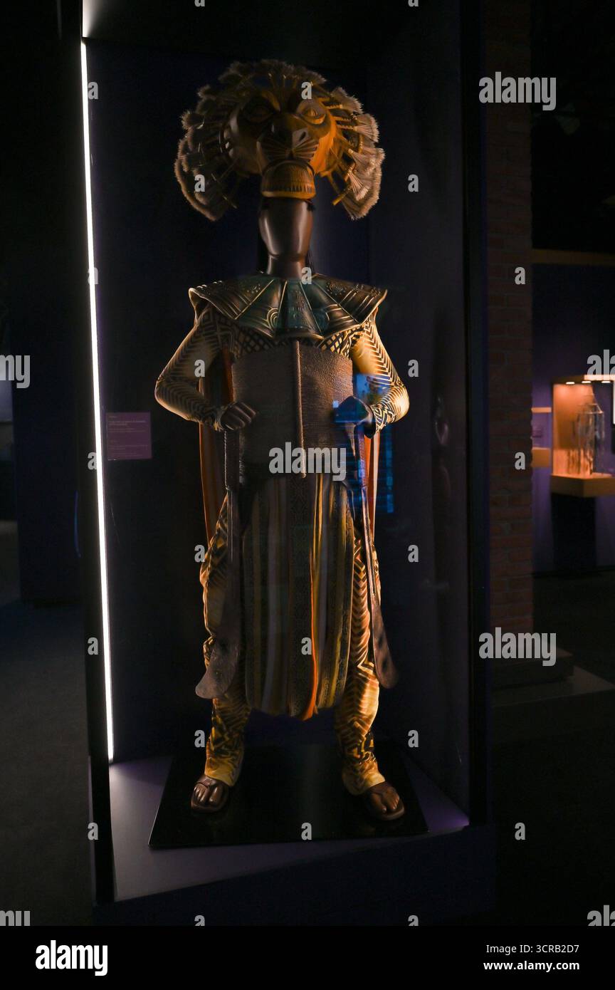 Detail of the exhibition during the presentation of the exhibition ...