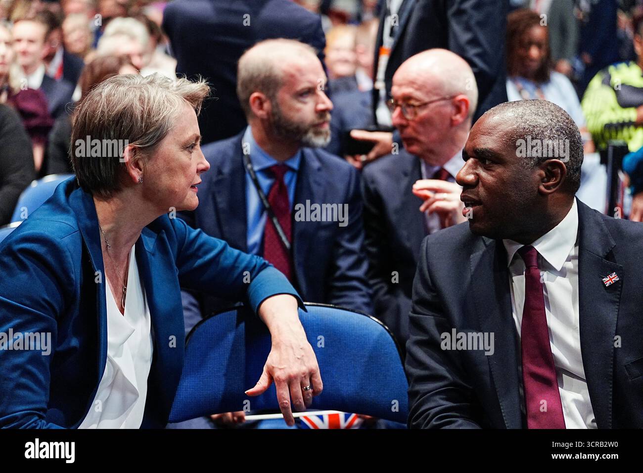 (left to right) Foreign Secretary Yvette Cooper, Government Chief Whip ...