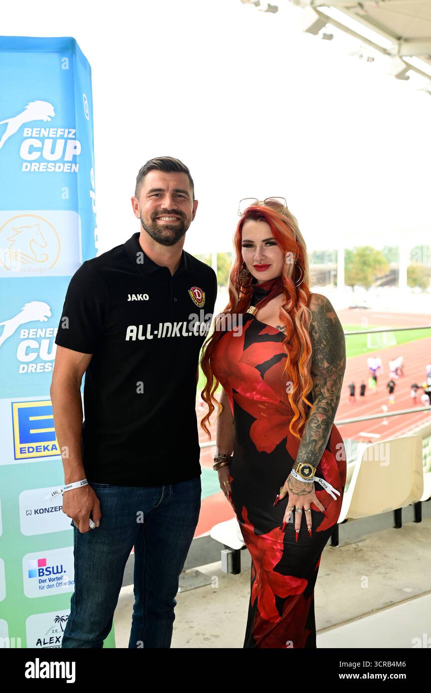 Benjamin Kirsten und Lyn Künstner beim Benefiz Cup Dresden 2025 ...
