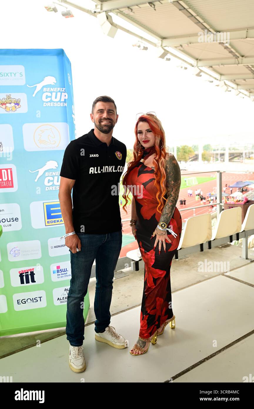 Benjamin Kirsten und Lyn Künstner beim Benefiz Cup Dresden 2025 ...