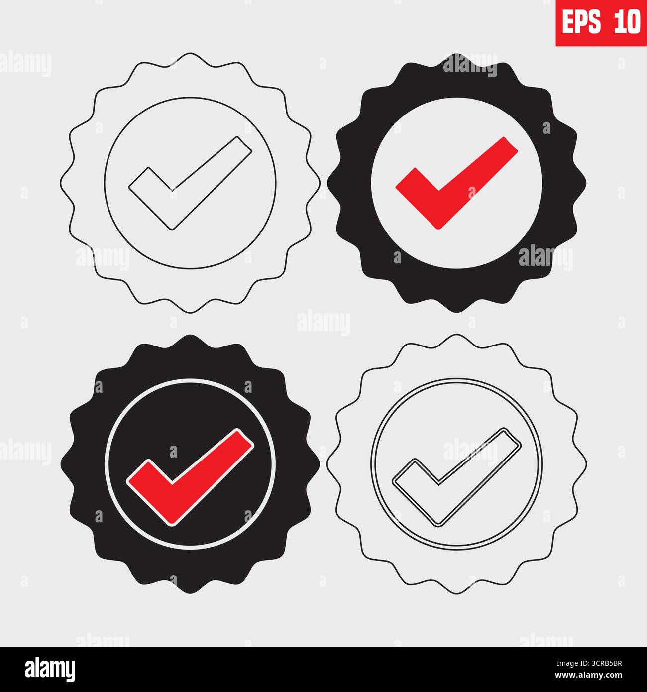 Quality control assurance certification Stock Vector Images - Alamy