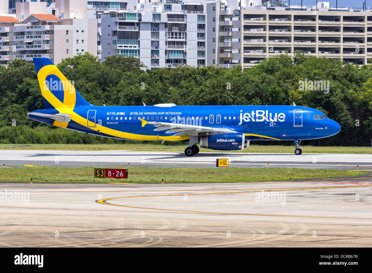 San Juan, Puerto Rico - August 4, 2025: JetBlue Airways Airbus A320 ...