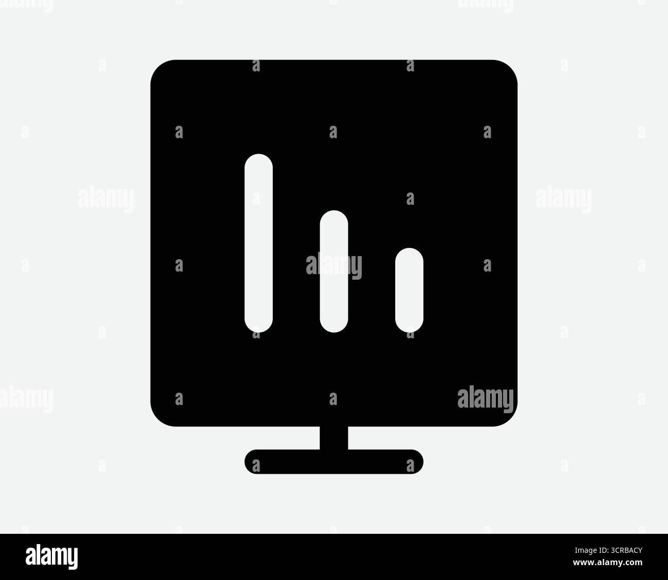 Infographic icon downward bar graph hi-res stock photography and images ...