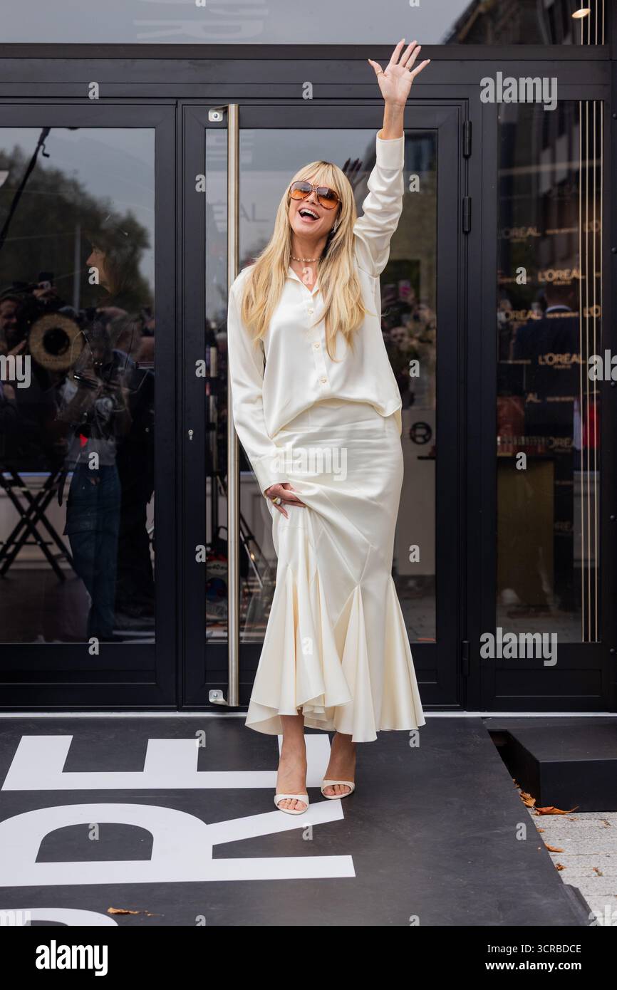 Duesseldorf, Germany. 30th Sep, 2025. Heidi Klum, model and presenter ...