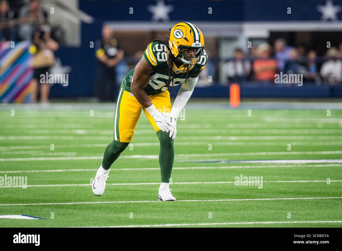 Green Bay Packers linebacker Ty'Ron Hopper (59) during an NFL football ...