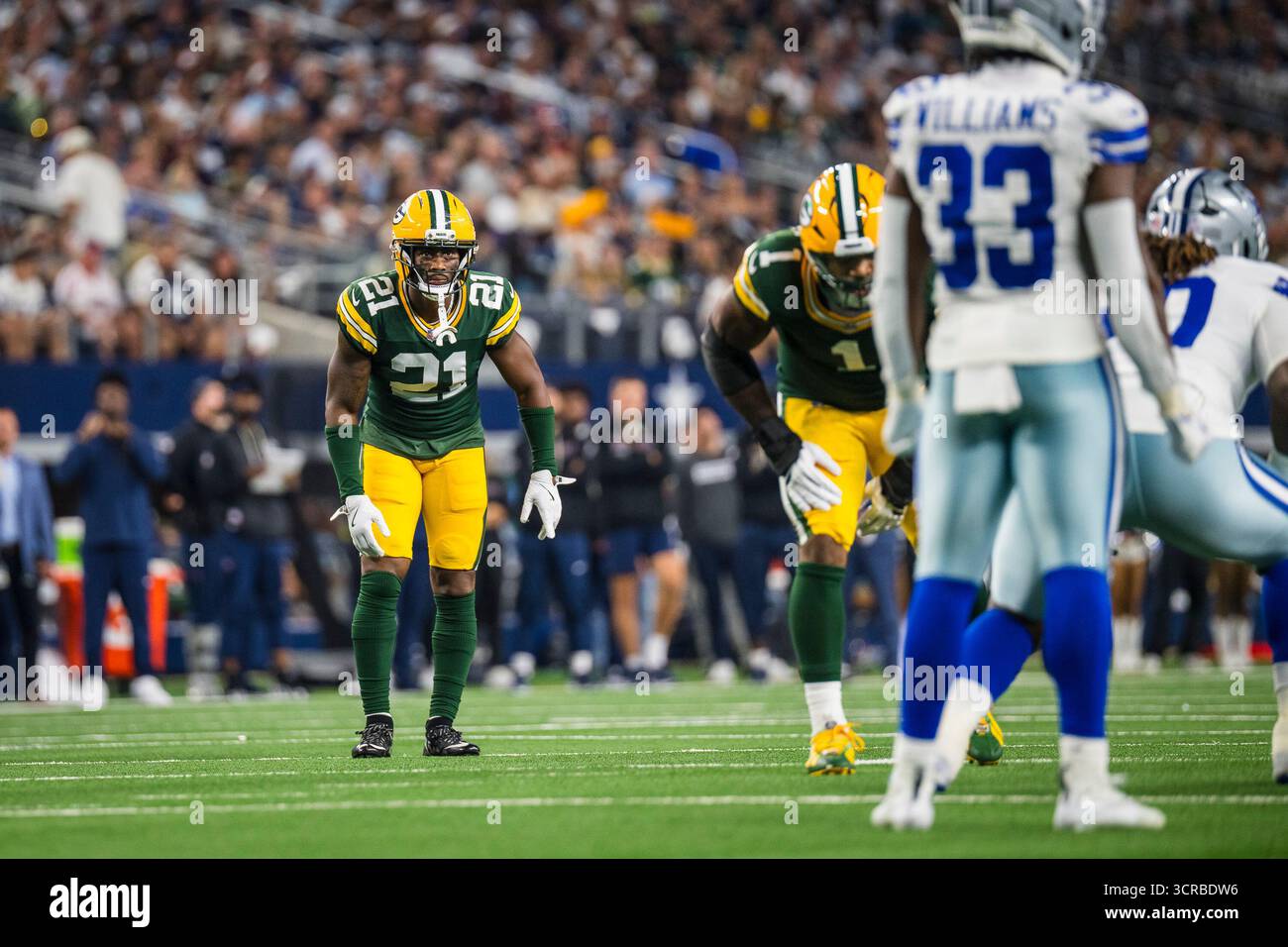 Green Bay Packers cornerback Nate Hobbs (21) during an NFL football ...