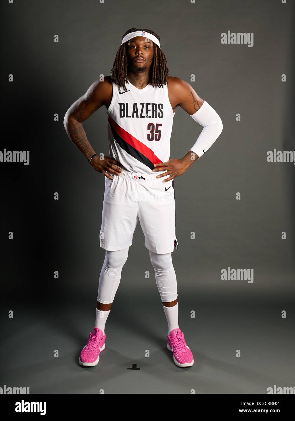 Portland Trail Blazers center Robert Williams III poses for photos ...