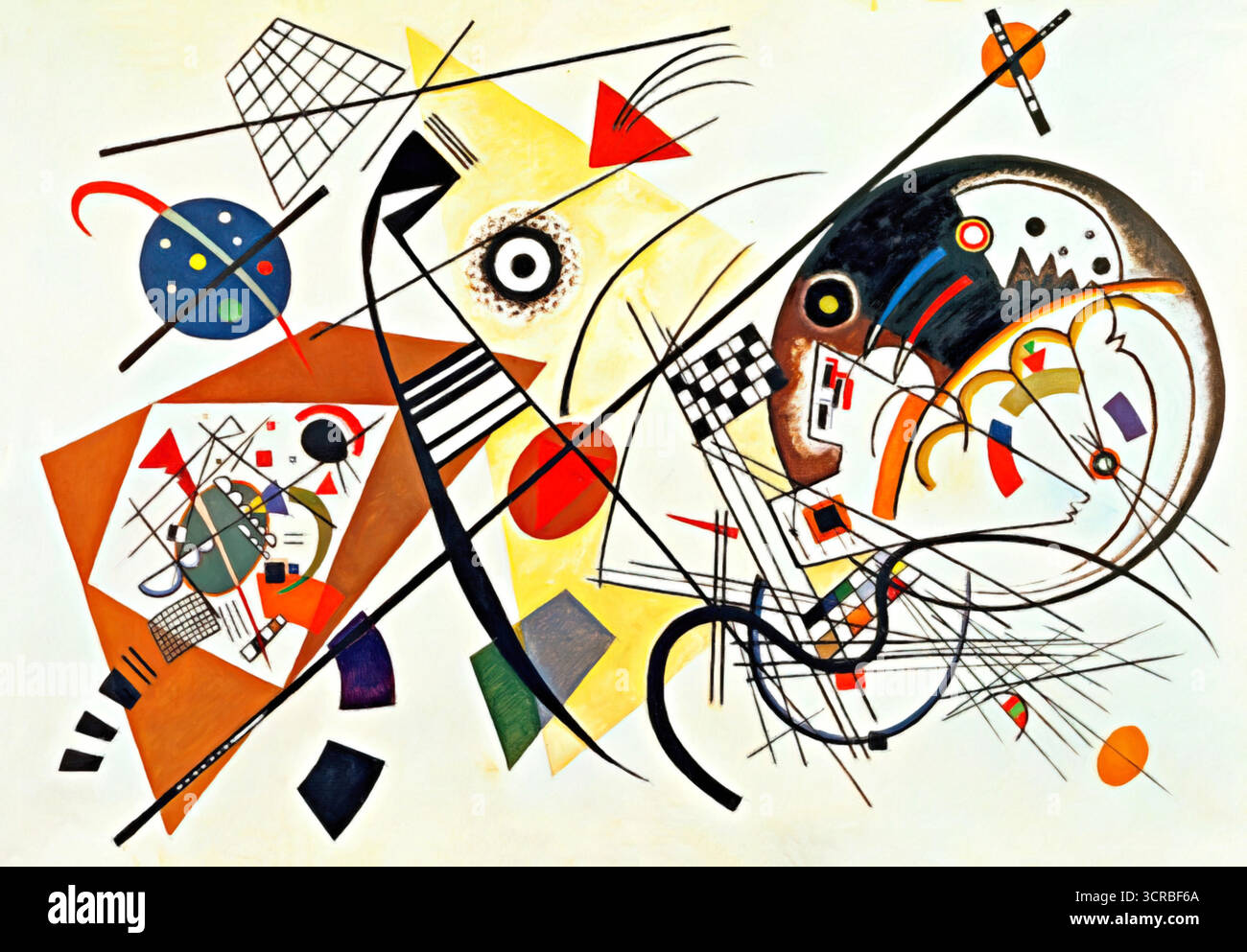 Wassily Kandinsky, Intersecting Lines (Kreuzende Linien), 1923, Bauhaus ...