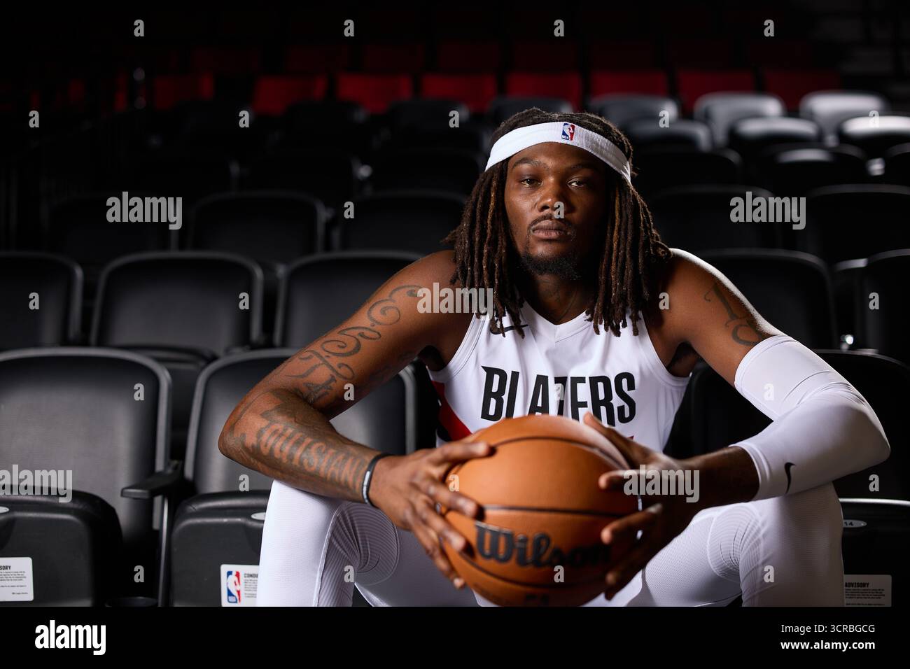 Portland Trail Blazers center Robert Williams III poses for photos ...