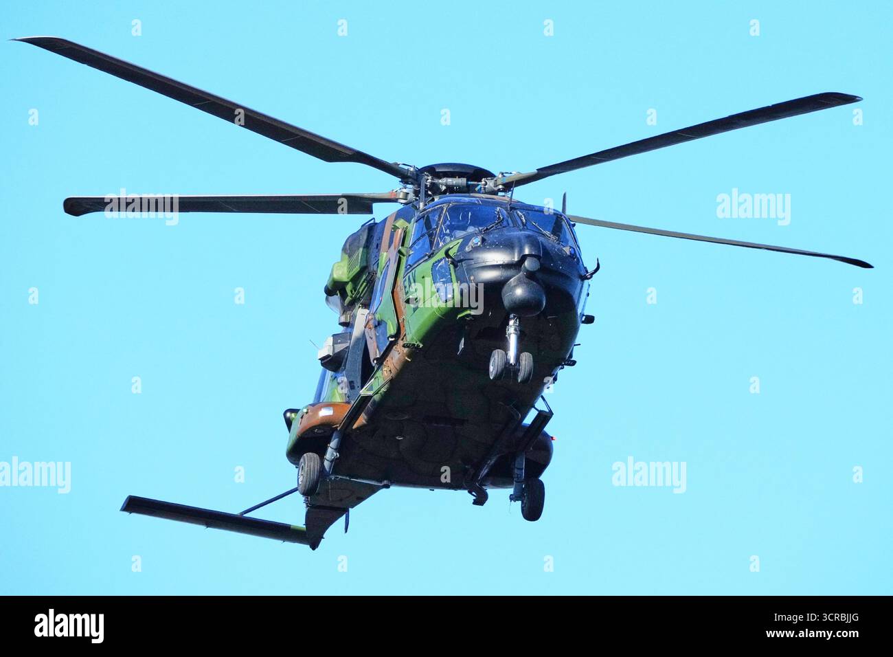 A French army's NH 90 Caiman helicopter flies during a multinational ...