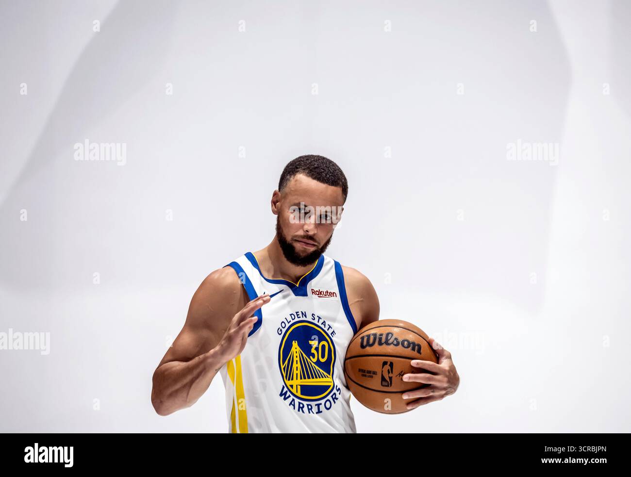 Golden State Warriors' Stephen Curry (30) poses for a portrait during ...