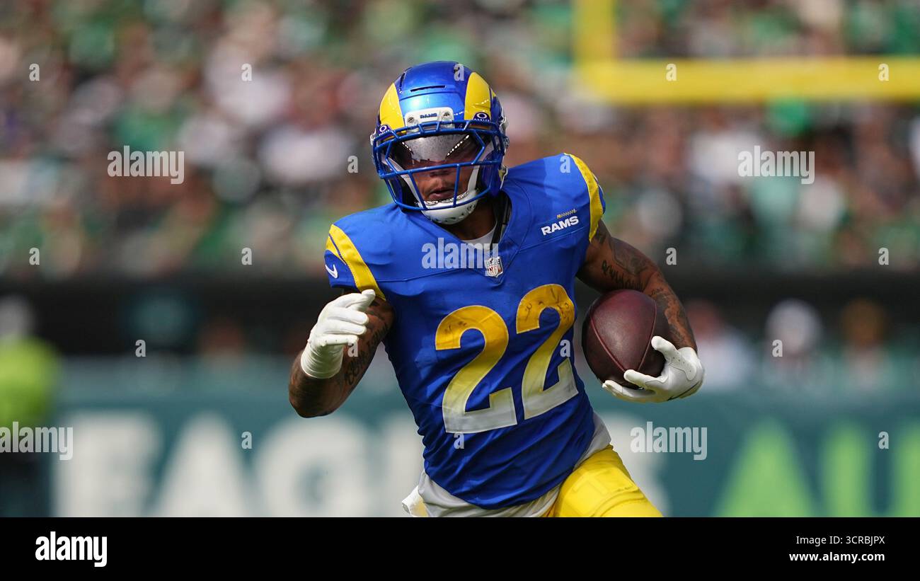 Los Angeles Rams' Blake Corum in action during an NFL football game in ...