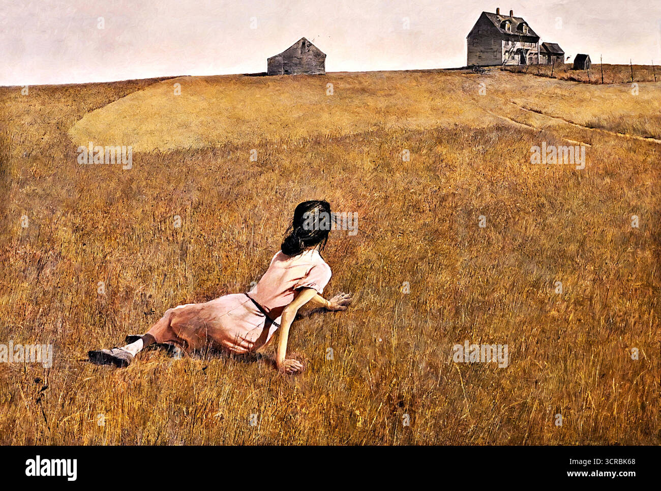 Farmhouse on landscape Stock Vector Images - Alamy