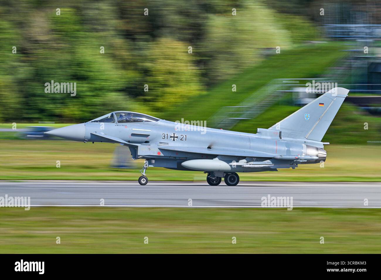 Eurofighter Fliegeerhorst Rostock Blick auf Eurofighter am Luftwaffen ...