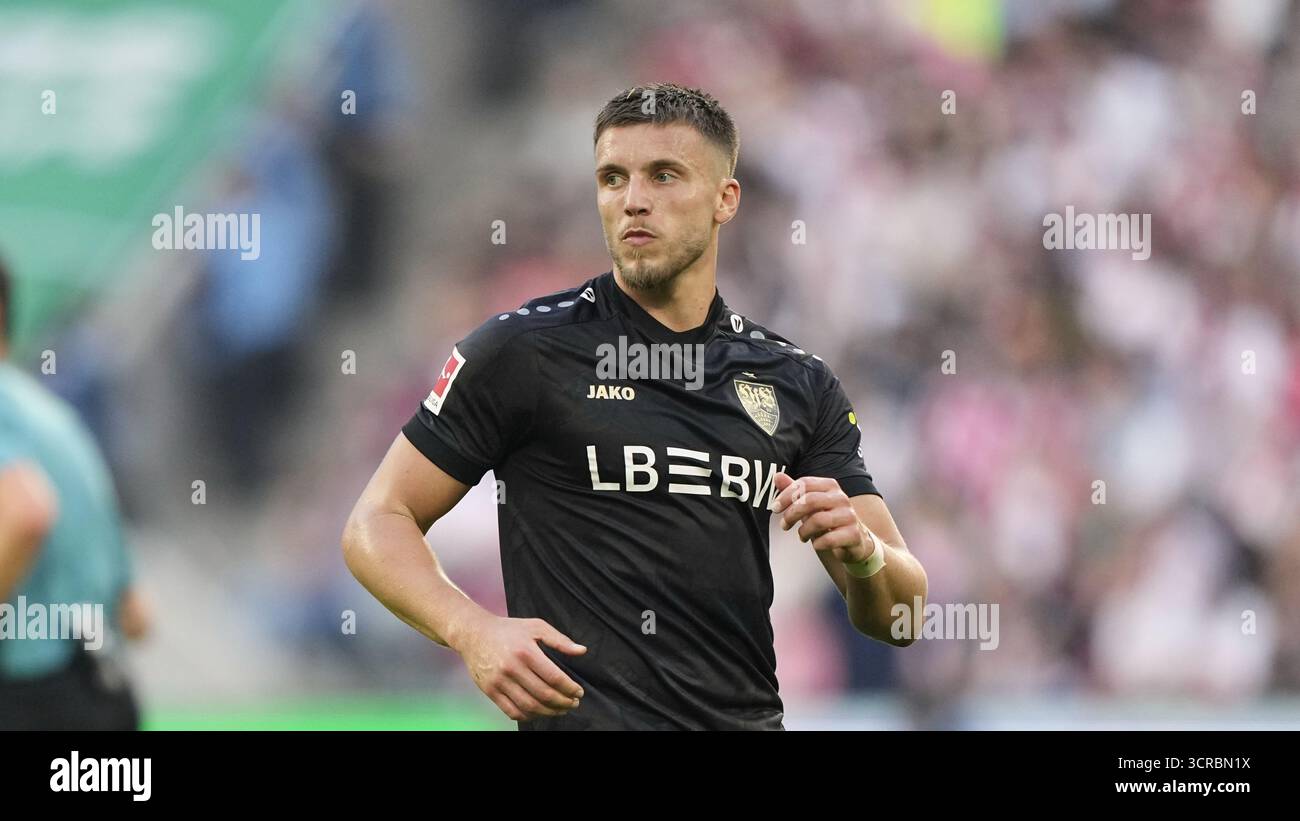 Stuttgart's Ermedin Demirovic plays during the German Bundesliga soccer ...