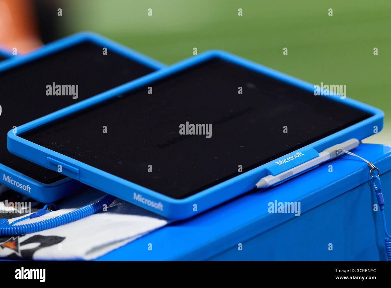 Microsoft Copilot on the sideline during an NFL football game between ...