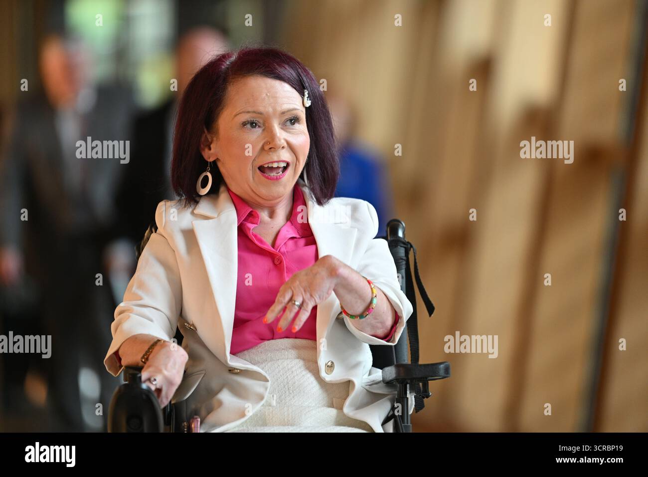 Edinburgh Scotland, UK 30 September 2025. Pam Duncan-Glancy MSP at the ...