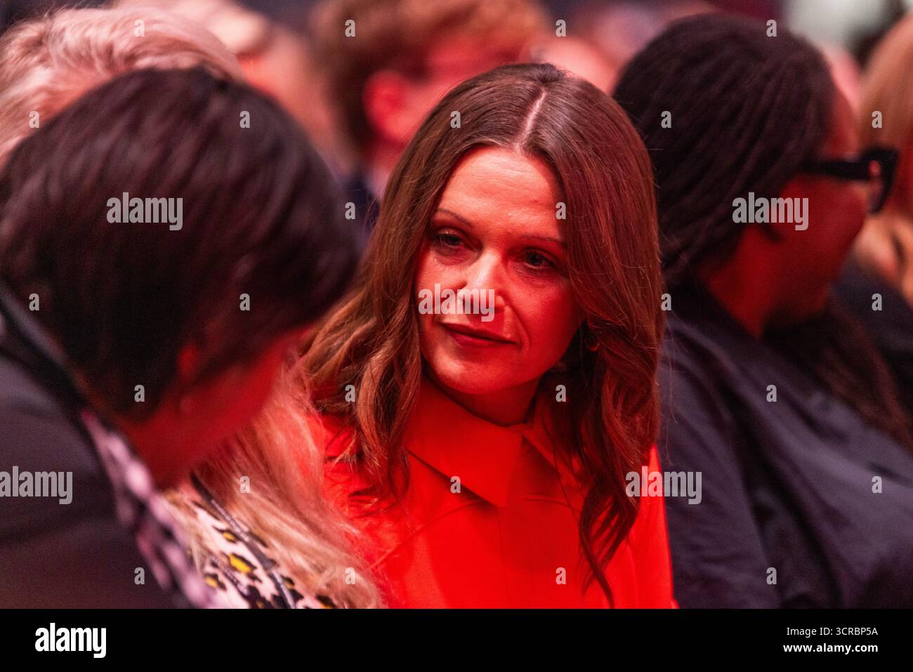 Liverpool, UK. 30 SEP, 2025. Victoria Starmer, Wife of Sir Keir Starmer, Makes smalltalk before ...
