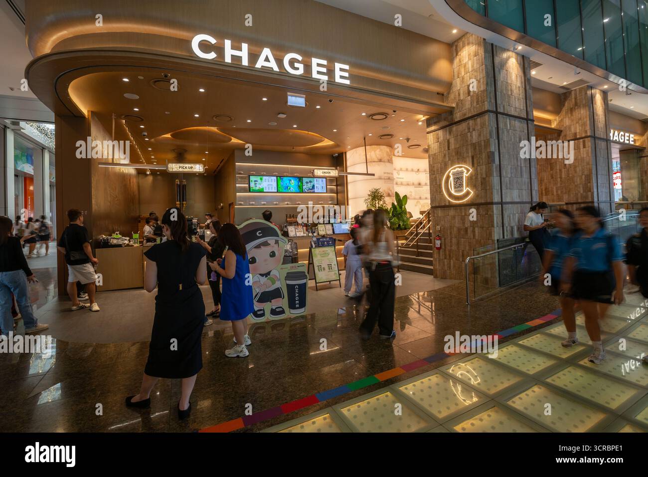 Customers waiting outside Chagee, business expansion at Orchard Central ...