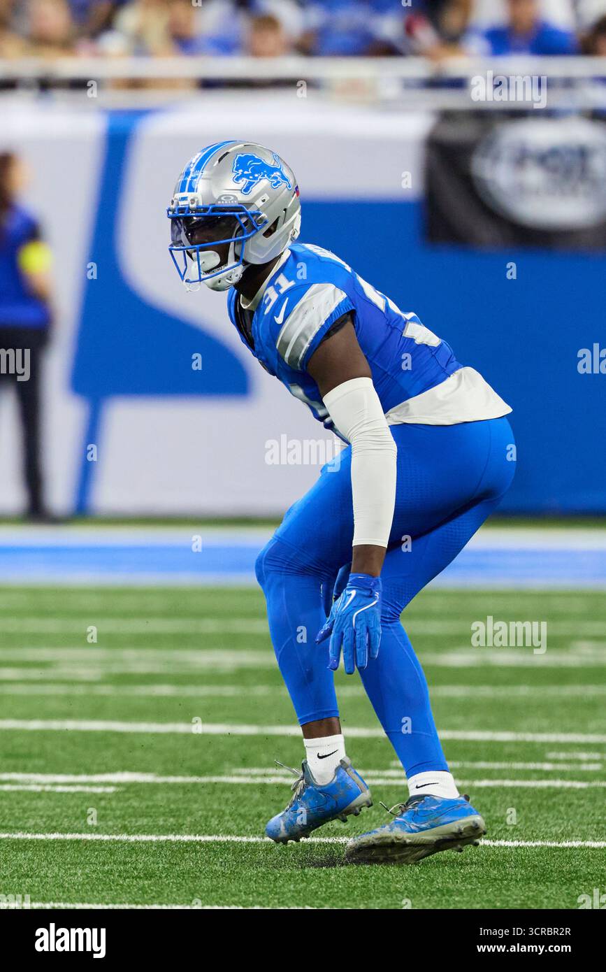 Detroit Lions safety Kerby Joseph (31) pursues a play on defense ...